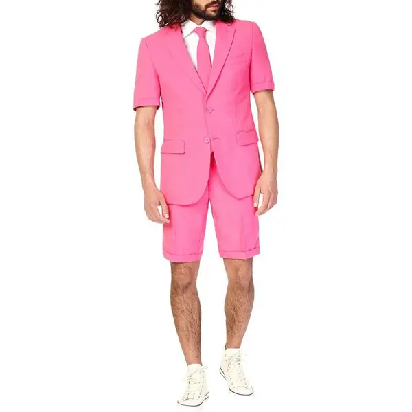 Opposuits Mr. Summer' Trim Fit Two-piece Short Suit With Tie