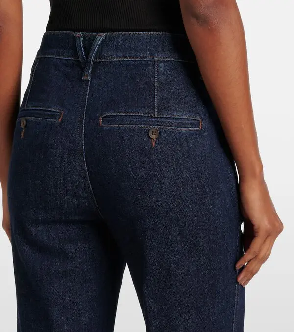 Veronica Beard Crosbie High-rise Wide-leg Jeans