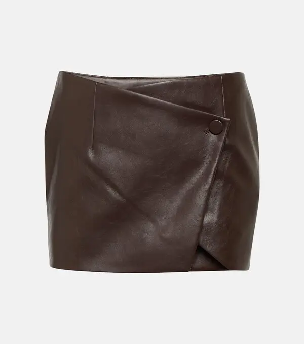 AYA MUSE Mille Wrap Miniskirt - Brown