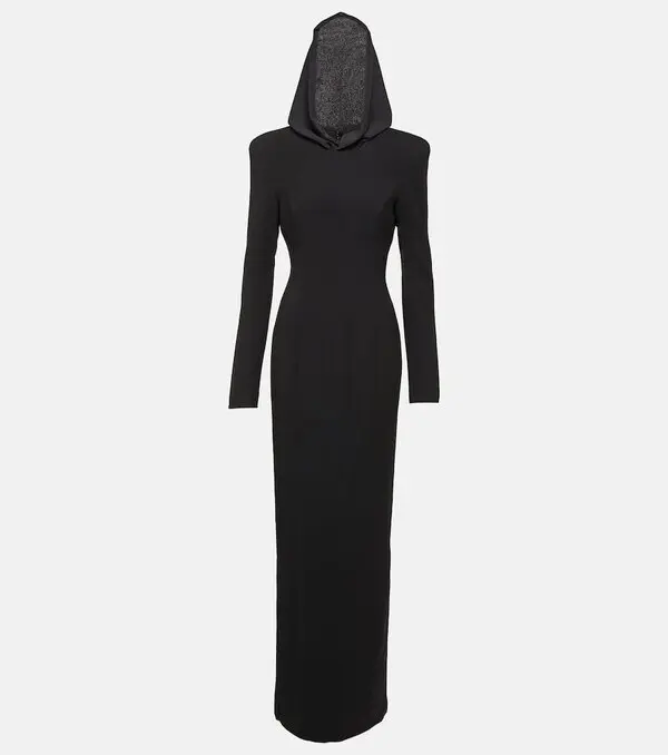MONOT Mônot Hooded Maxi Dress - Black
