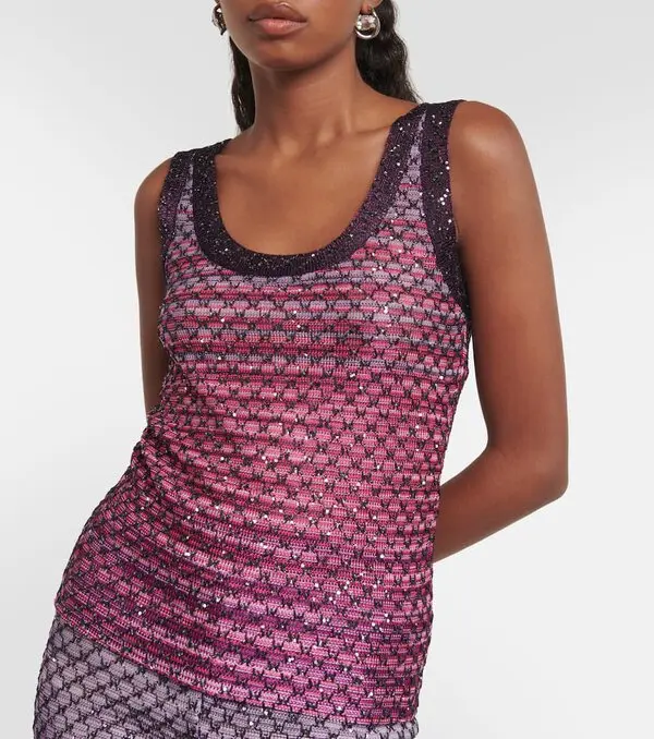 Missoni Sequined Lamé Top