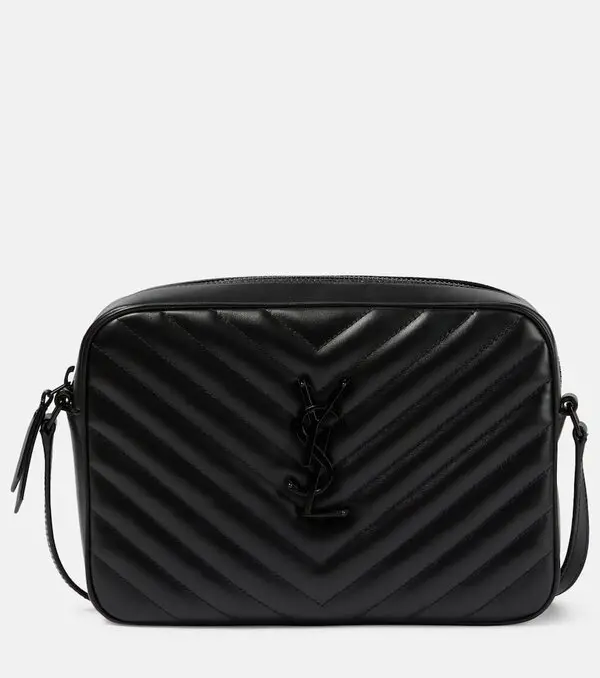 Saint Laurent Lou Camera Leather Shoulder Bag - Black