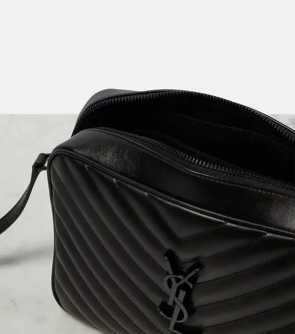 Saint Laurent Lou Camera Leather Shoulder Bag - Black