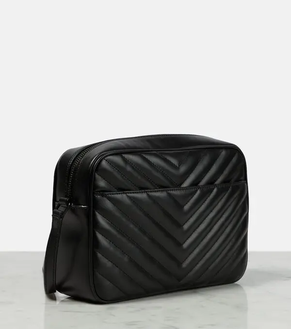 Saint Laurent Lou Camera Leather Shoulder Bag - Black