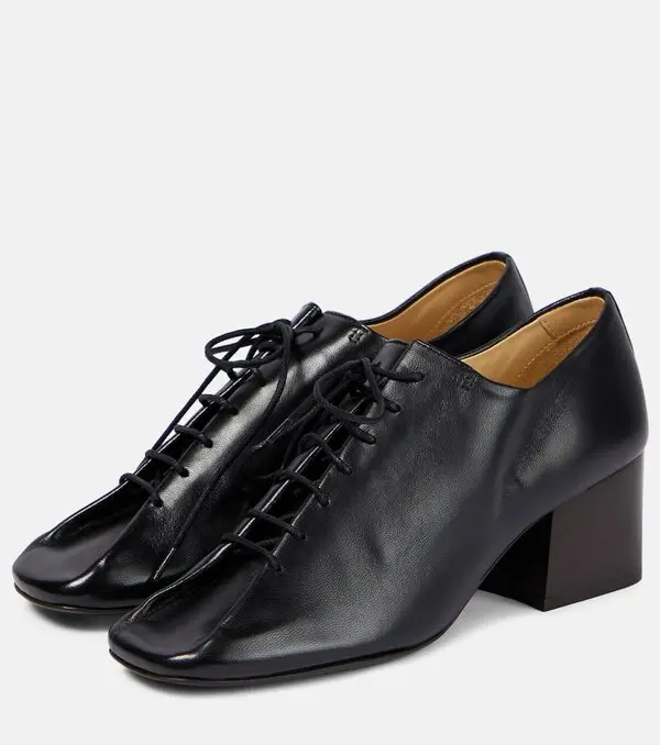 LEMAIRE Souris Derby Leather Pumps - Black