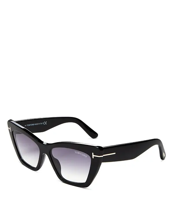 TOM FORD Cat Eye Sunglasses - Black/gray
