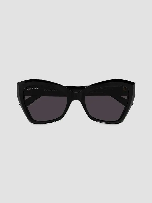 Balenciaga Rive Gauche 56mm Butterfly Sunglasses - Black
