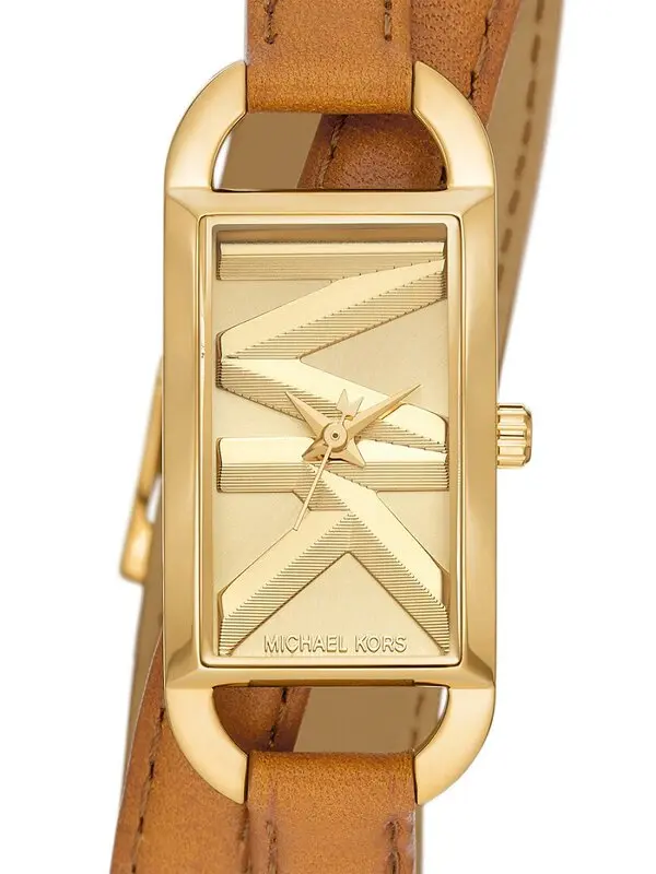 Michael Kors Mk Empire Goldtone Stainless Steel & Leather  display picture 1