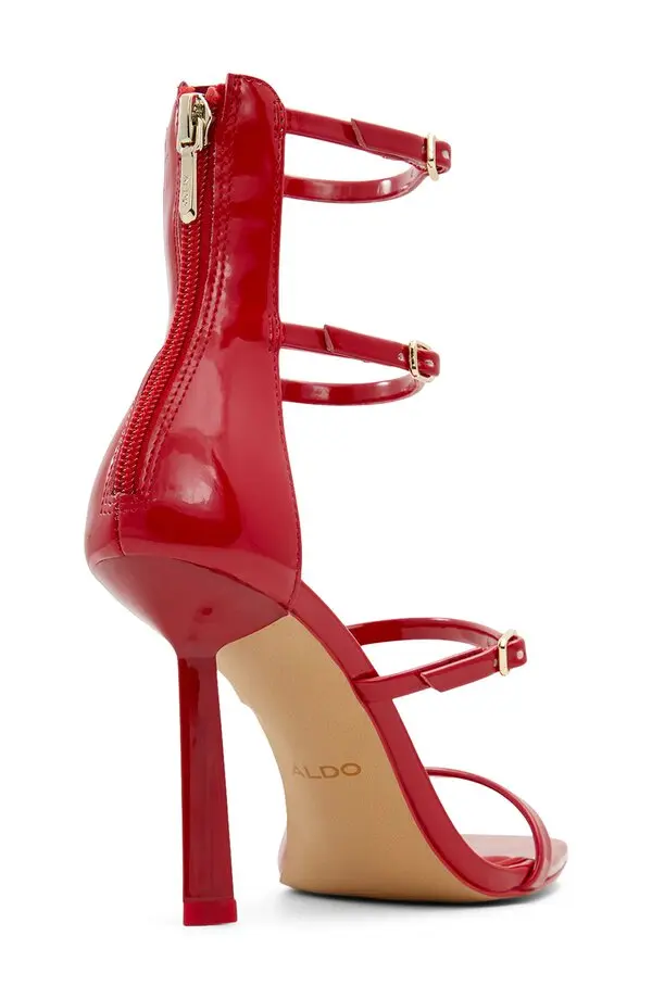 Aldo Jocelyn Strappy Sandal Red Editorialist