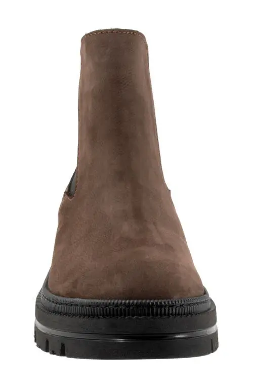 BUENO Darla Lug Chelsea Boot - Brown Nubuck