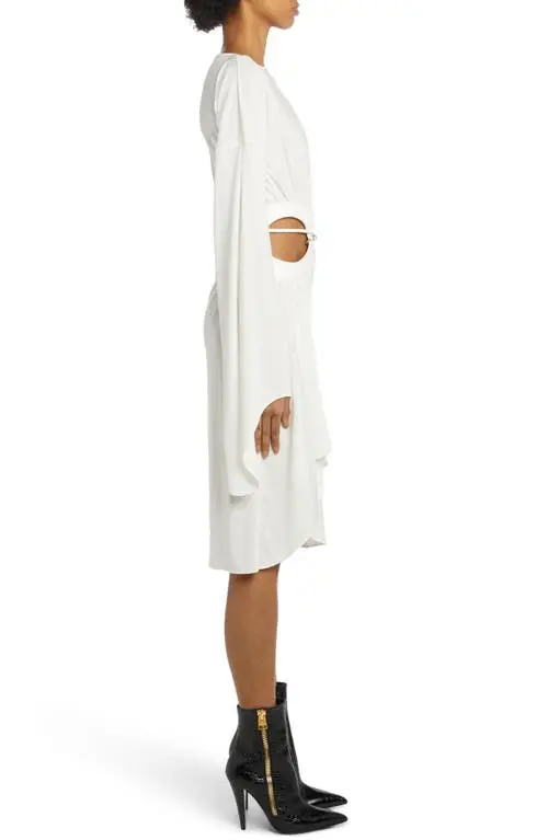 TOM FORD Cutout Waist Asymmetric Jersey Dress