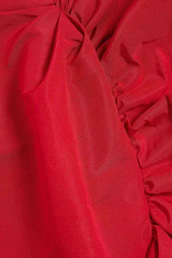 Carolina Herrera Ruffled Silk-faille Dress