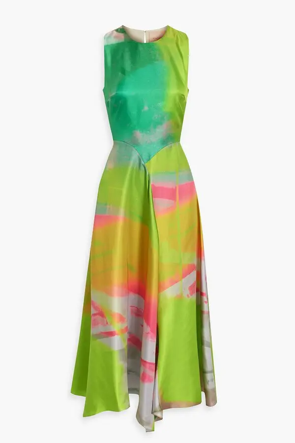 ROKSANDA Zenobia Printed Silk-satin Midi Dress