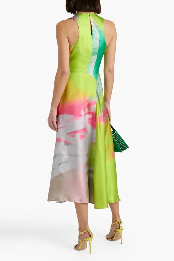 ROKSANDA Zenobia Printed Silk-satin Midi Dress