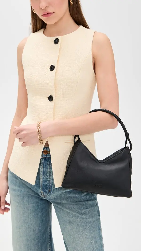 Staud Valerie Shoulder Bag - Black