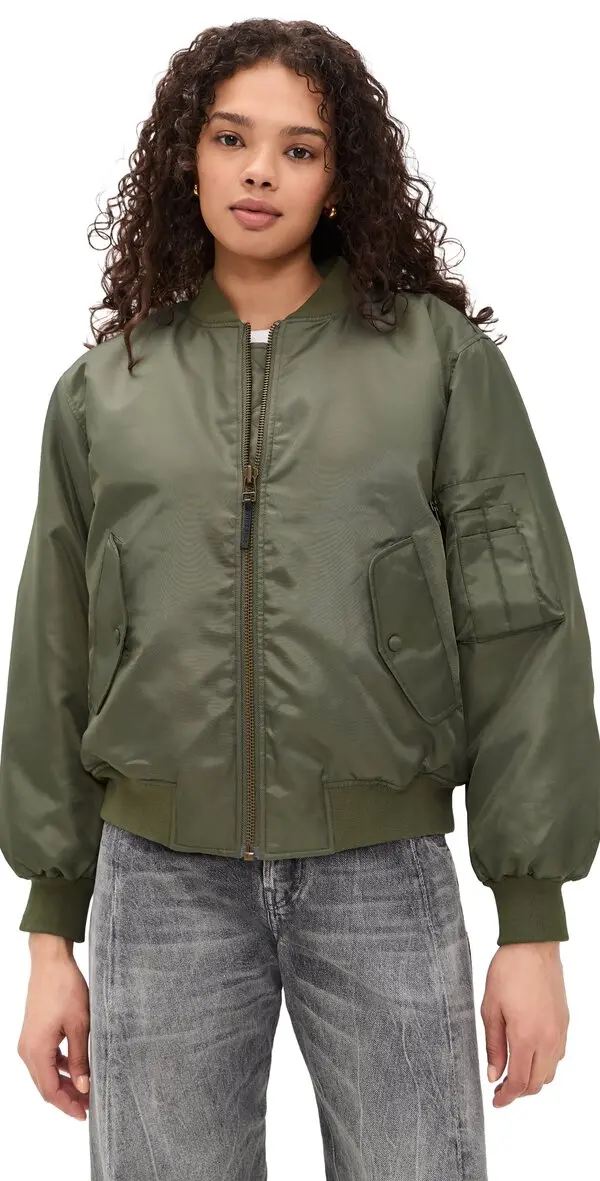 ANINE BING Leon Bomber Jacket - Army Green