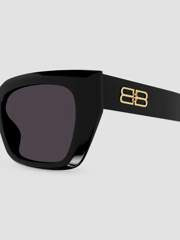 Balenciaga 54mm Rive Gauche Rectangular Sunglasses - Black