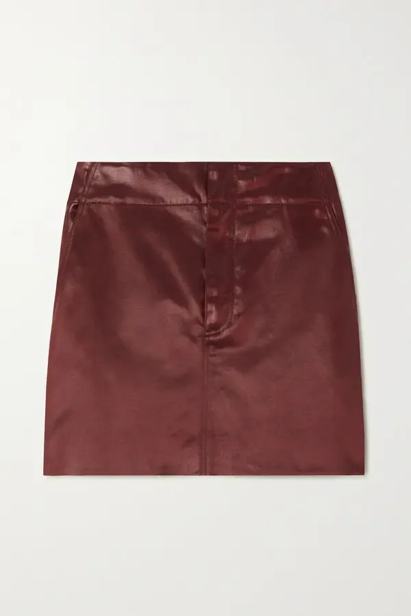 Gauchère Cotton-blend Sateen Mini Skirt