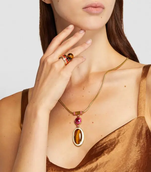 EMILY P. WHEELER Yellow And Rubellite Janice Necklace