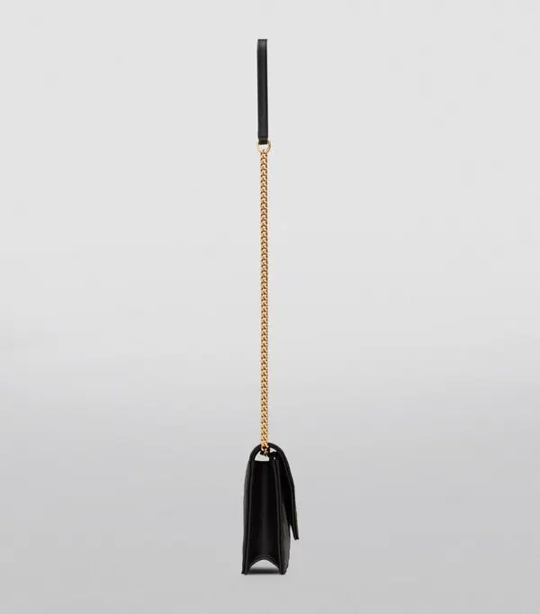 Saint Laurent Monogram Matelassé Envelope Chain Wallet