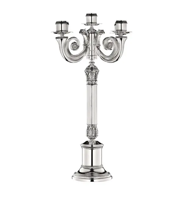 Christofle Plated Malmaison Candelabra - Silver