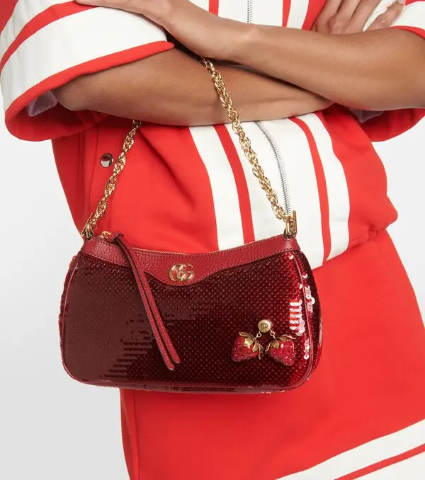 Gucci Ophidia Small Sequined Shoulder Bag
