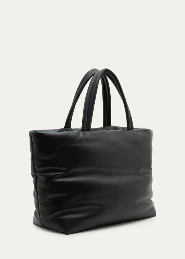 Saint Laurent Embossed Padded Leather Tote Bag