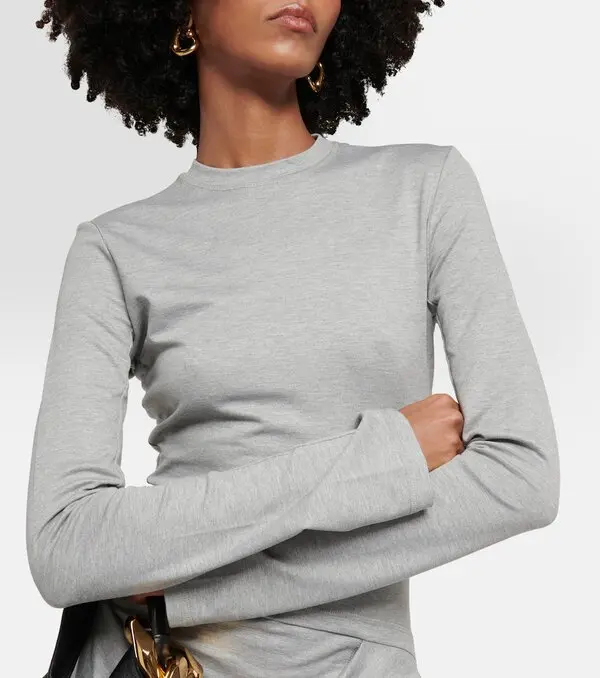 JW Anderson Draped Jersey Midi Dress