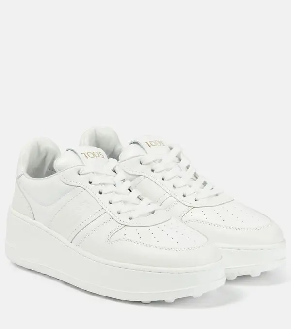 TOD'S Leather Platform Sneakers - White