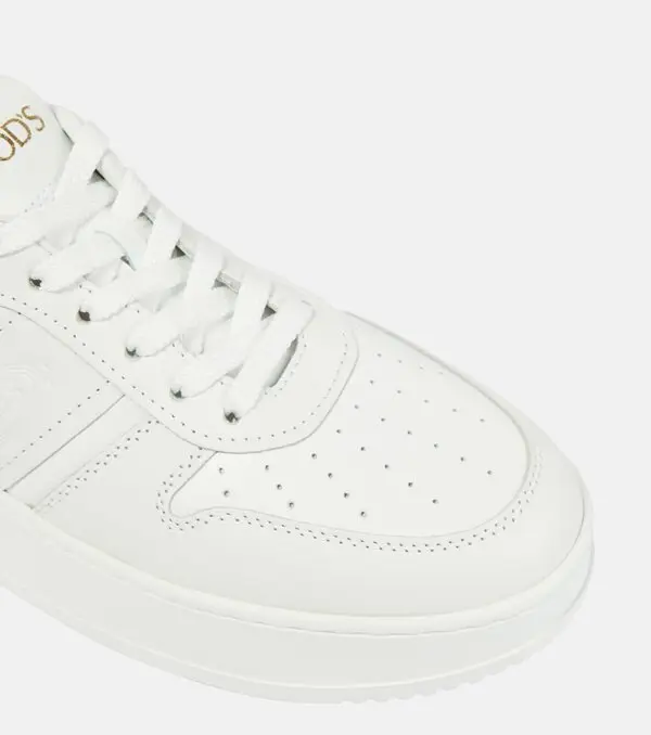 TOD'S Leather Platform Sneakers - White