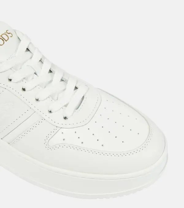 TOD'S Leather Platform Sneakers - White