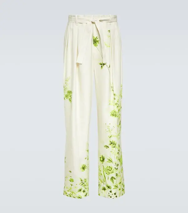 King & Tuckfield Floral Straight Pants