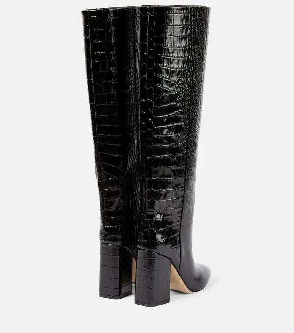 Paris Texas Anja Leather Knee-high Boots - Black