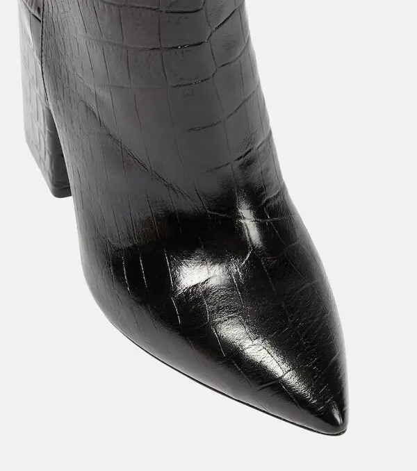 Paris Texas Anja Leather Knee-high Boots - Black