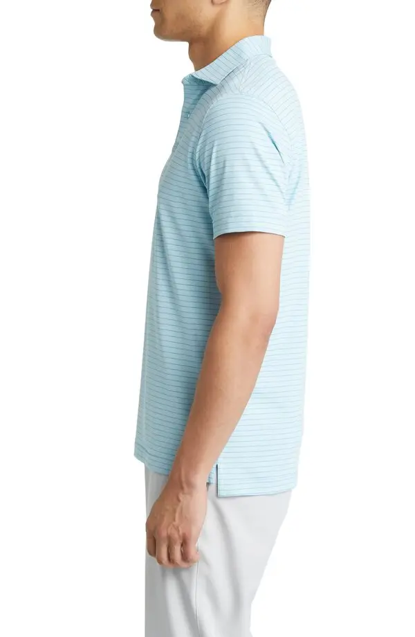 Peter Millar Duet Stripe Jersey Performance Polo