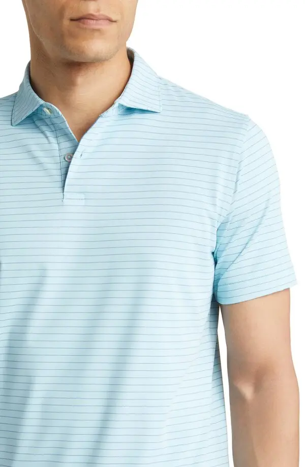 Peter Millar Duet Stripe Jersey Performance Polo