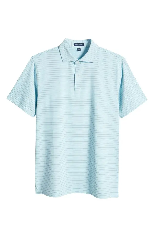 Peter Millar Duet Stripe Jersey Performance Polo