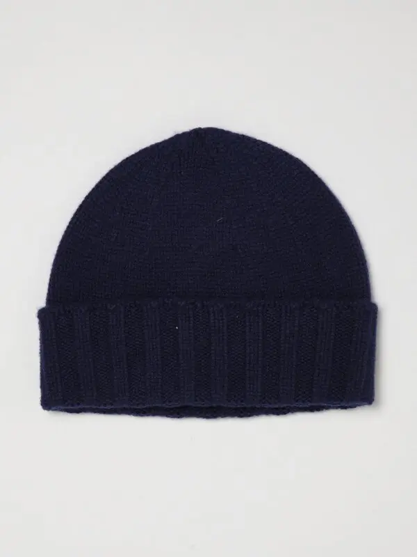 DRUMOHR Cashmere Tricot Hat - Navy