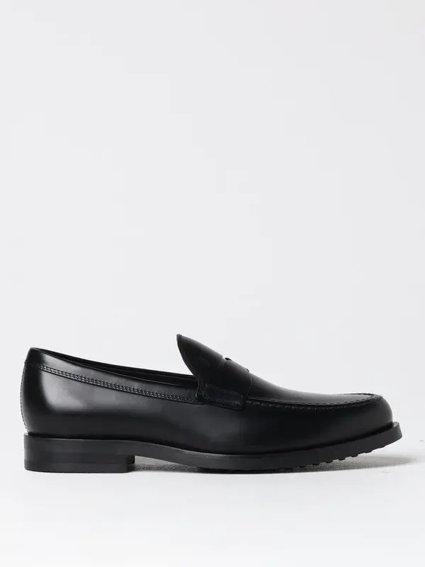 TOD'S Leather Loafers - Black