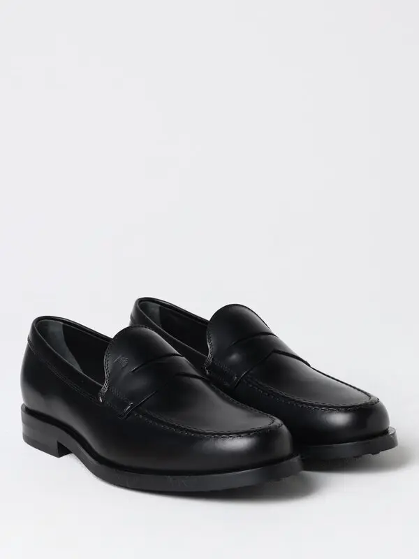 TOD'S Leather Loafers - Black