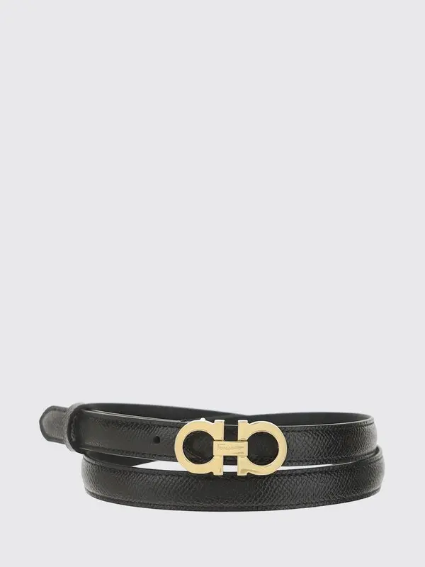FERRAGAMO Leather Belt - Black