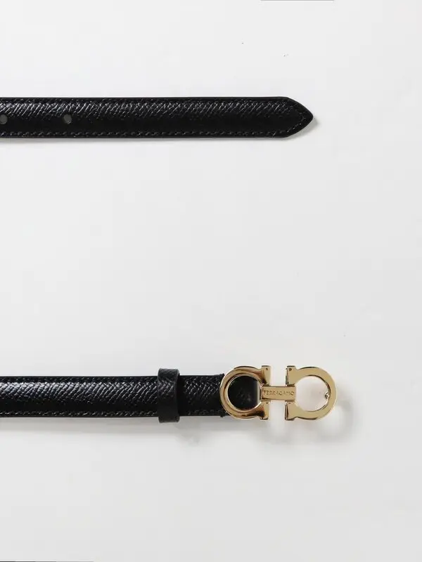 FERRAGAMO Gancini Belt - Charcoal