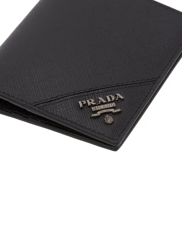 Prada Saffiano Leather Wallet - Black