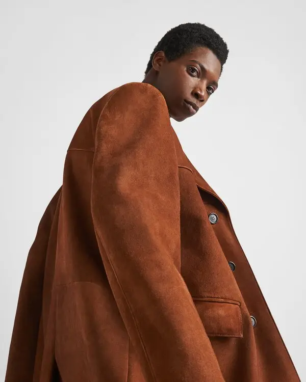 Prada Suede Coat - Oak