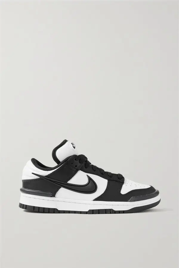 Nike Dunk Low Twist Leather Sneakers - Black