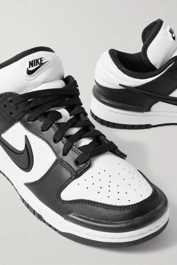 Nike Dunk Low Twist Leather Sneakers - Black
