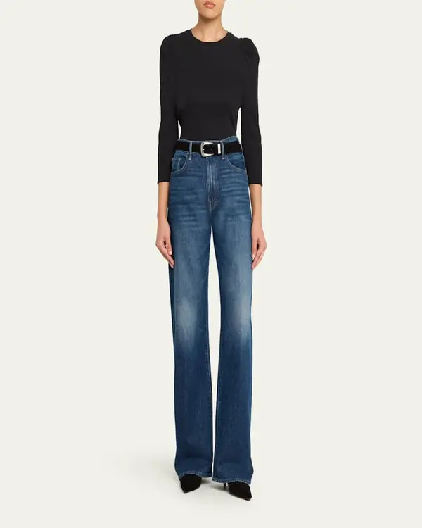 Veronica Beard Britney Cotton Top - Black