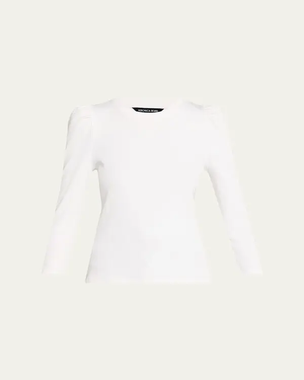 Veronica Beard Britney Cotton Top - White