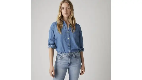 LEVI'S 726 High-rise Flare Jeans - Blue Wave Light
