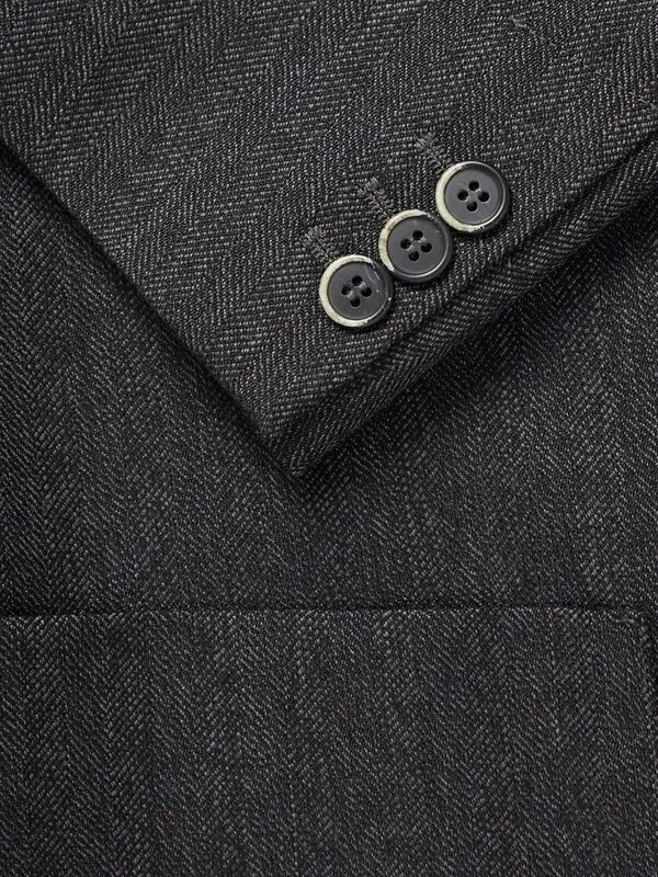 Barena Venezia Virgin Wool Herringbone Blazer